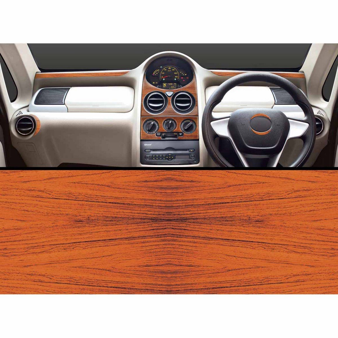 Autographix Basic Dashboard Trim Sticker for Tata Nano Gen (Rosewood ...