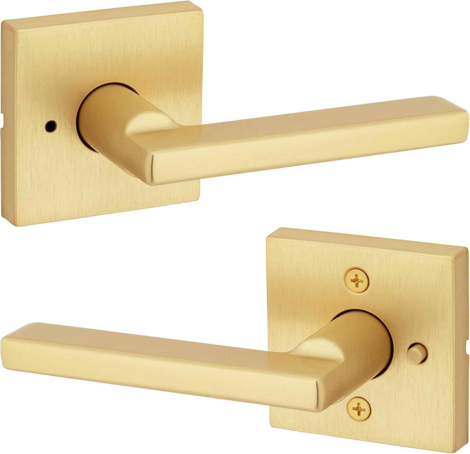 Kwikset Halifax Interior Privacy Door Handle with Lock, Door Lever for ...