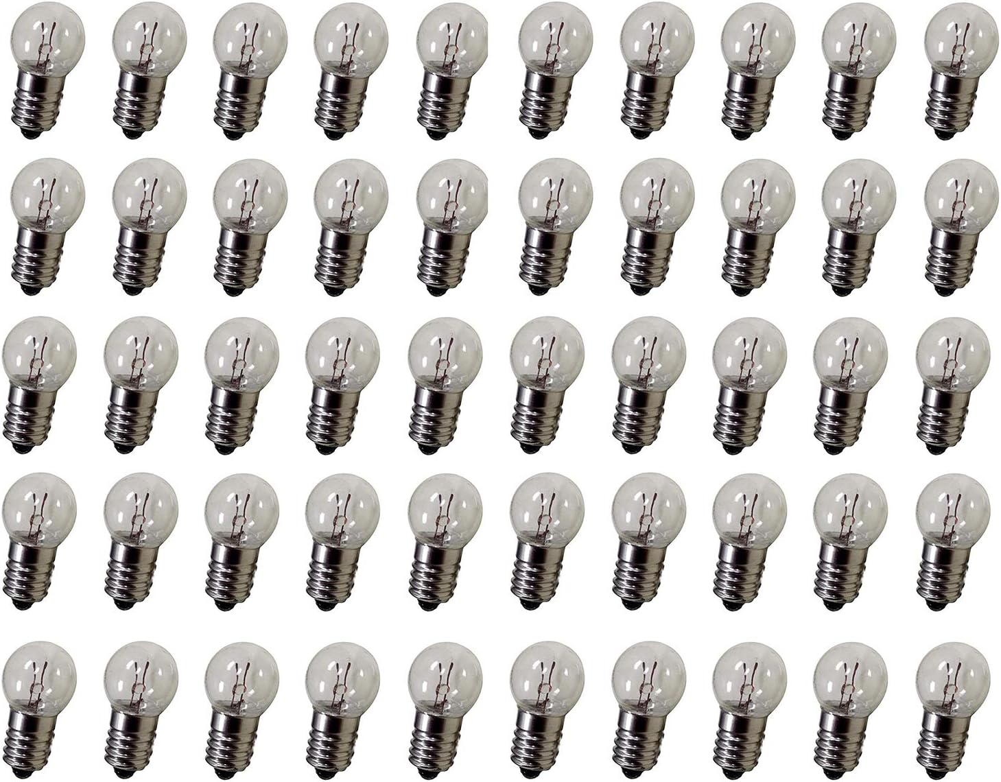 Sci-Supply Pack of 10 E10 Miniature Screw Base Light Bulbs, 1.5V / 0.3A ...
