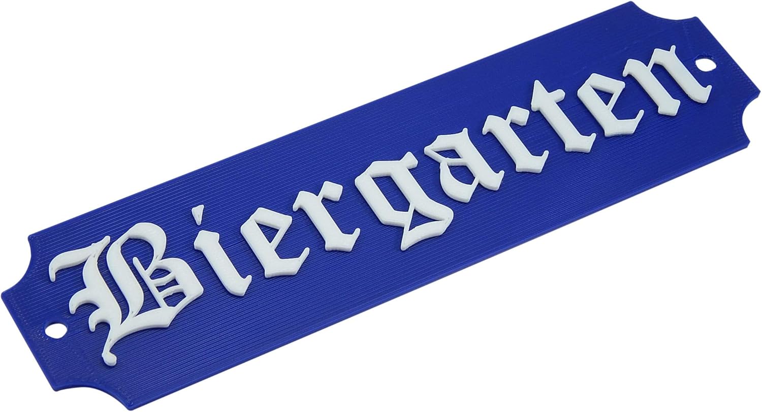 Amazon.com: BIERGARTEN Beer Garden Sign German Oktoberfest Party Decor ...