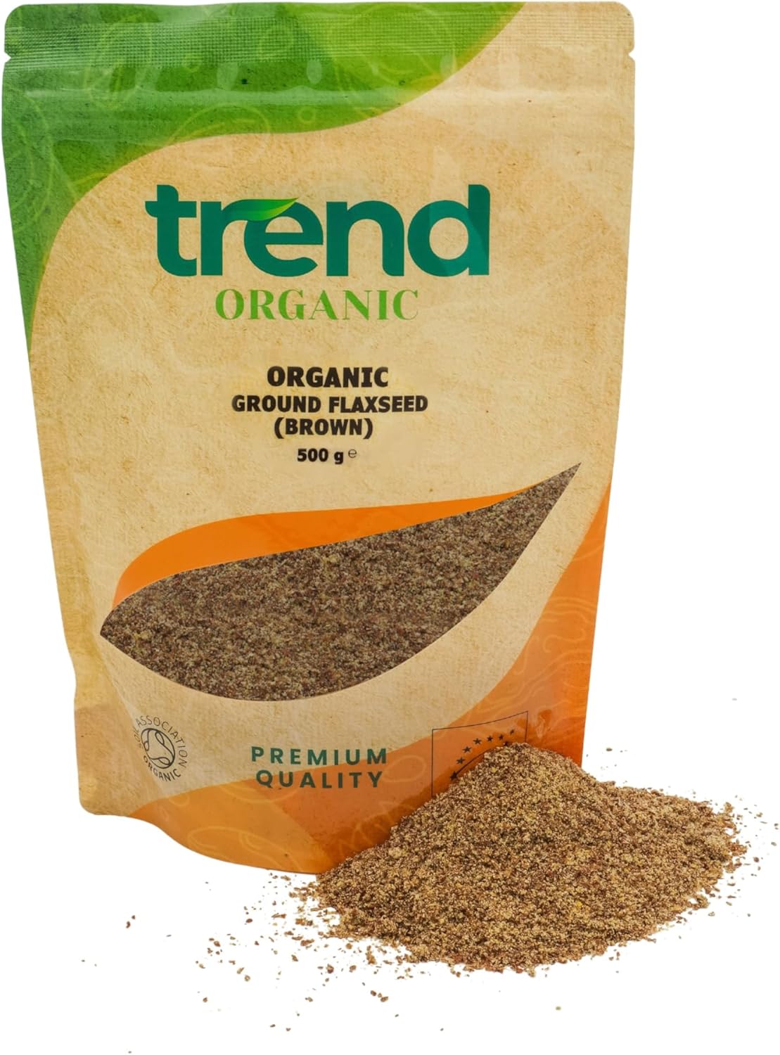 Trend Organic Ground Flaxseed (Brown), Milled Linseed Seeds, High in ...