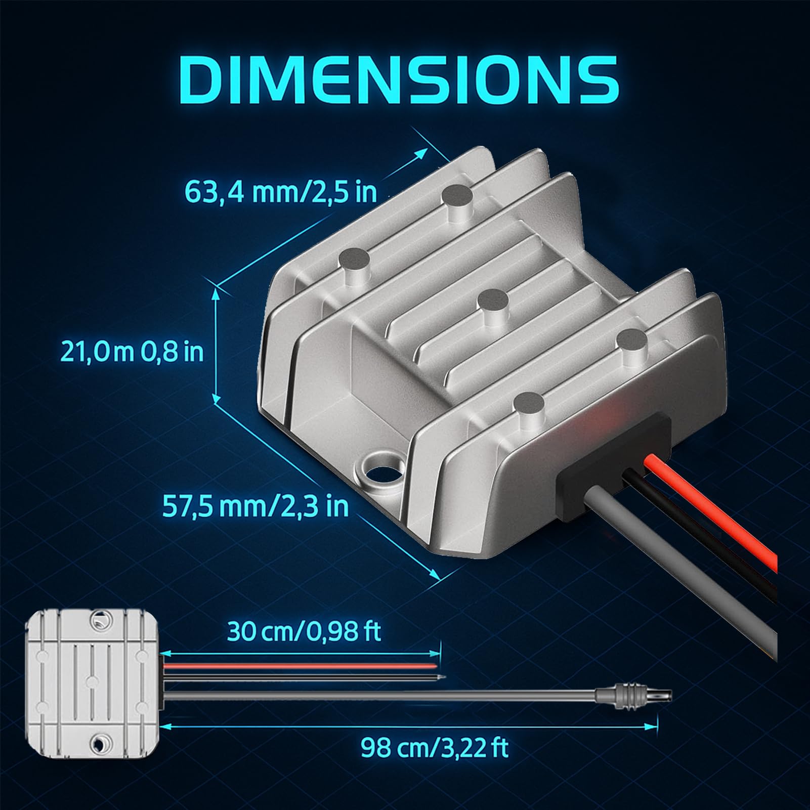 DC Adapter Starlink Mini Anderson Power Cable - Waterproof Step Up ...
