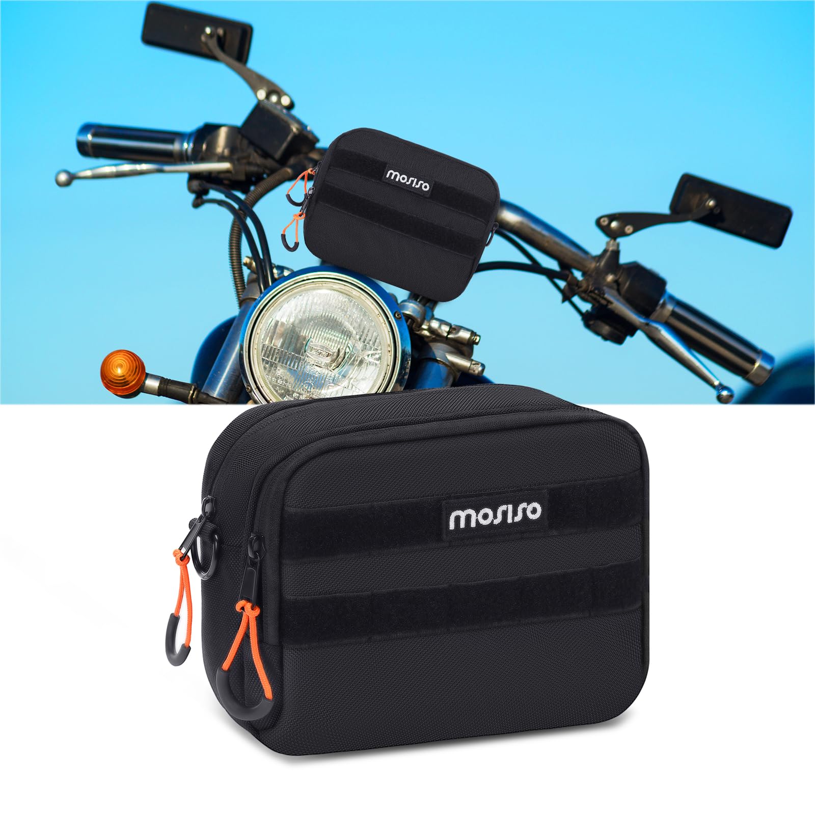 Snapklik.com : MOSISO Motorcycle Handlebar Bag, Universal Motorcycle ...