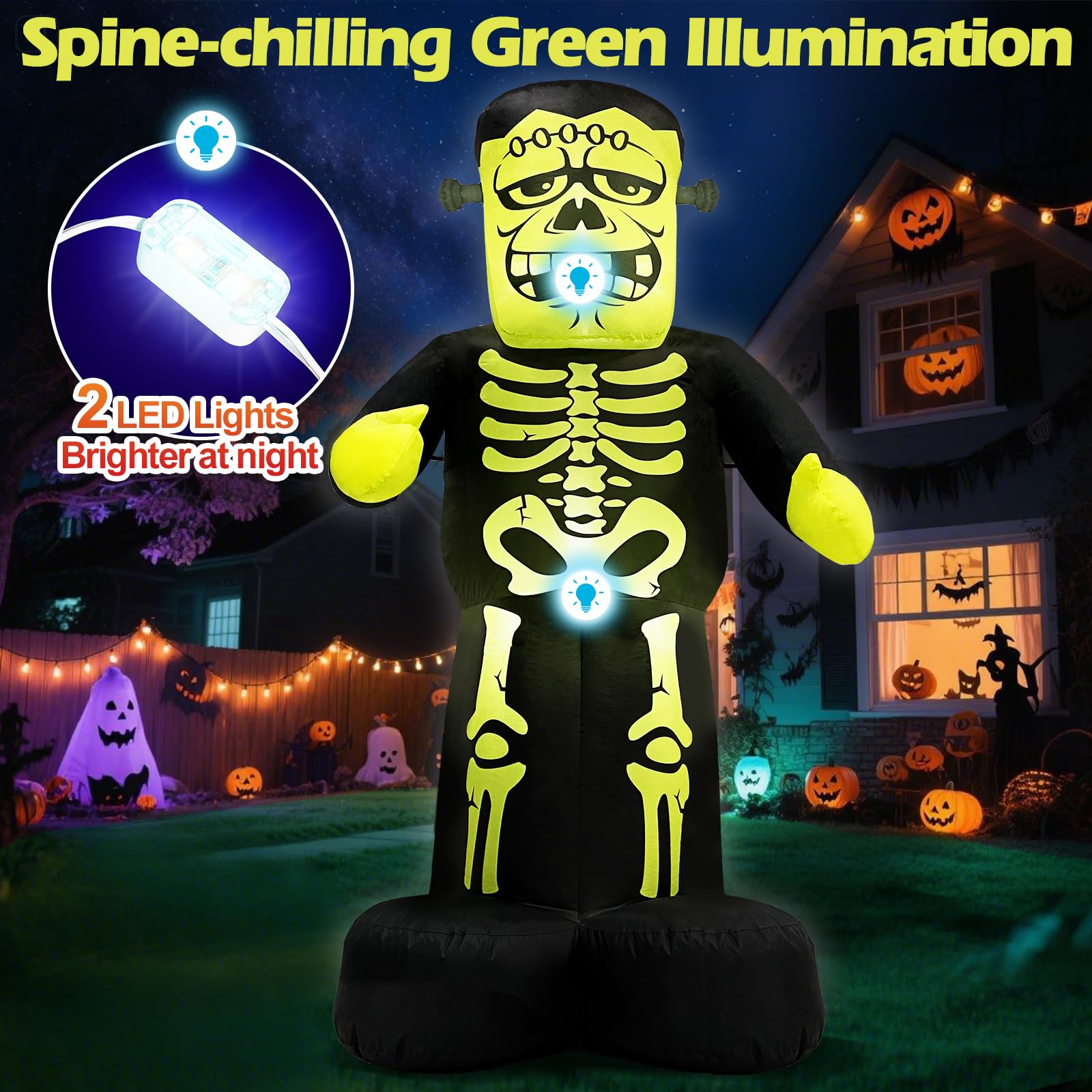 Snapklik.com : Halloween Blow Up Yard Decorations Inflatables Outdoor ...