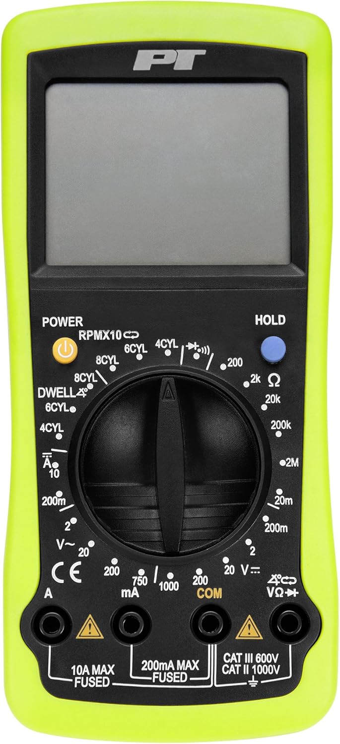 Amazon.com: Performance Tool W2972 Automotive Digital Multimeter with ...