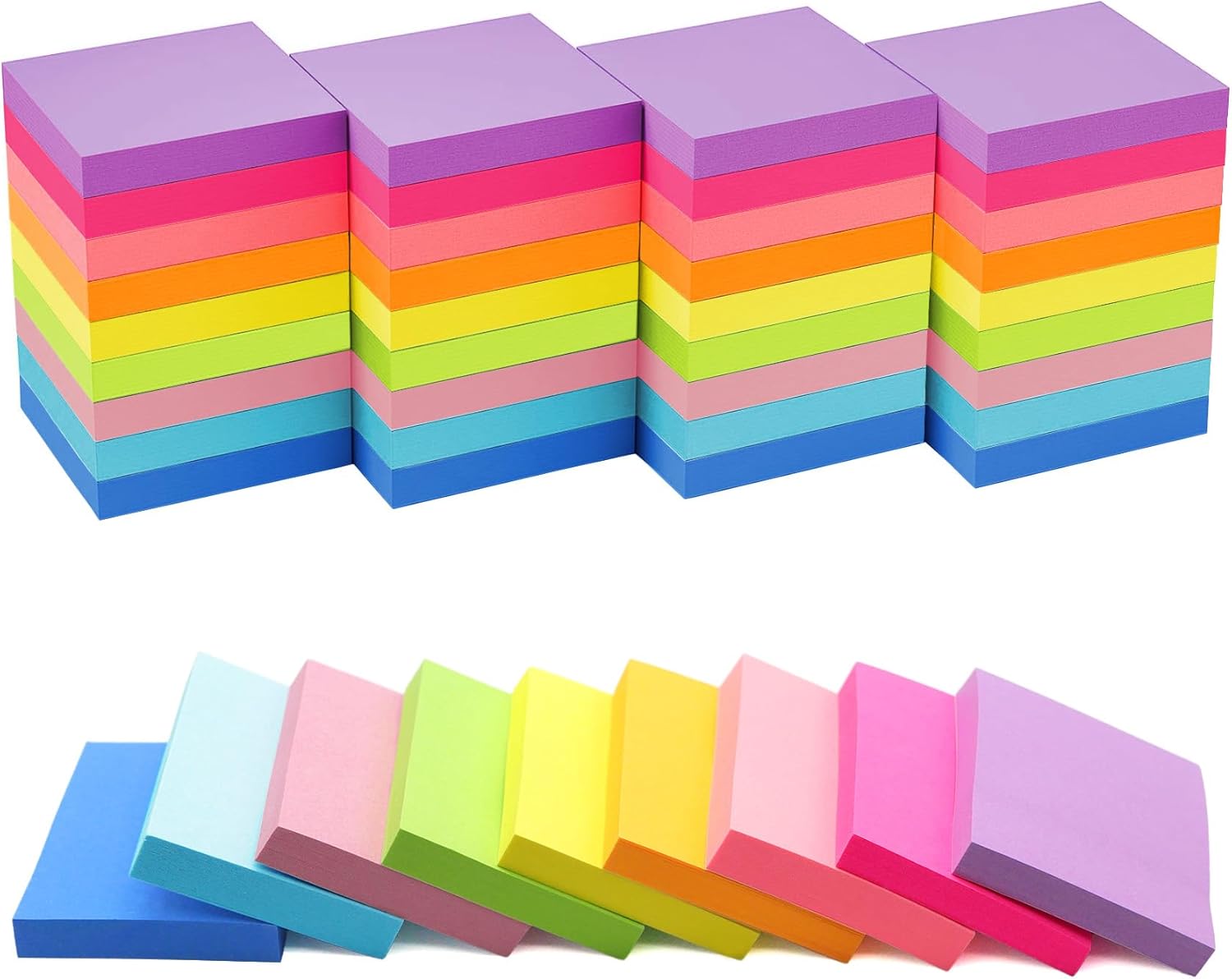 Amazon.com : HQCME (36 Pack) Sticky Notes 1.5x2 in Post, 9 Bright ...