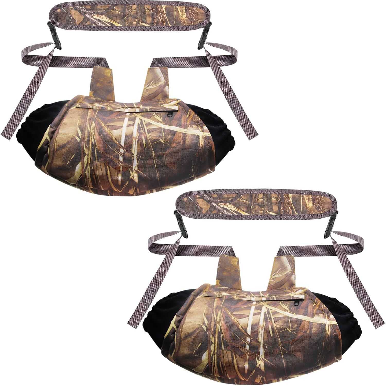 Camo Hunting Hand Warmer Muff, Fleece-Lined Winter Hand Warming Pouch ...