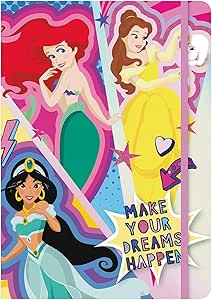 Disney Princess Notebook A5 Make Your Dreams Happen Hard Cover Back To ...