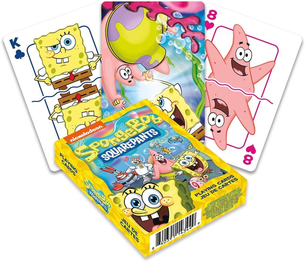 Amazon.com: AQUARIUS SpongeBob Playing Cards - SpongeBob SquarePants ...