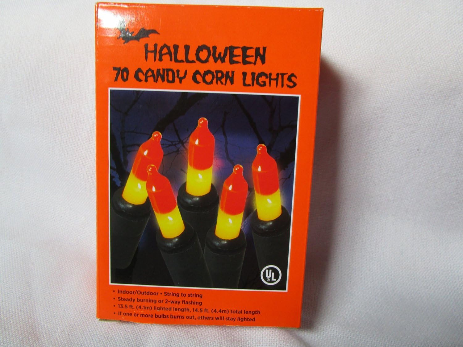 Amazon.com: 70 Count Halloween Electric Candy Corn Light Set 14.5 Feet ...