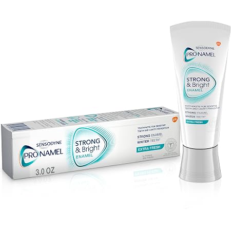 Amazon.com : PRONAMEL Sensodyne Strong and Bright Enamel Toothpaste for ...