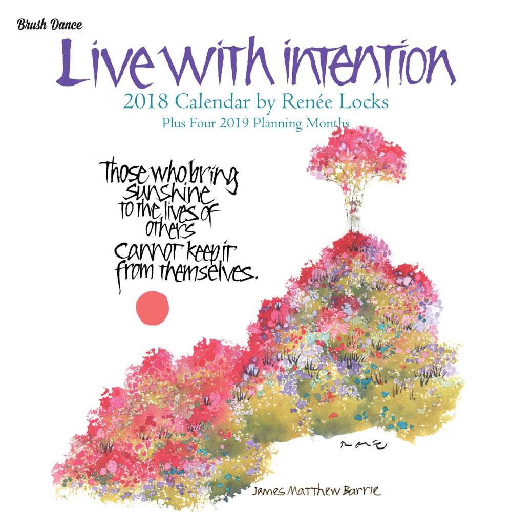 Live with Intention 2018 Mini Calendar: Brush Dance and Renée Locks ...