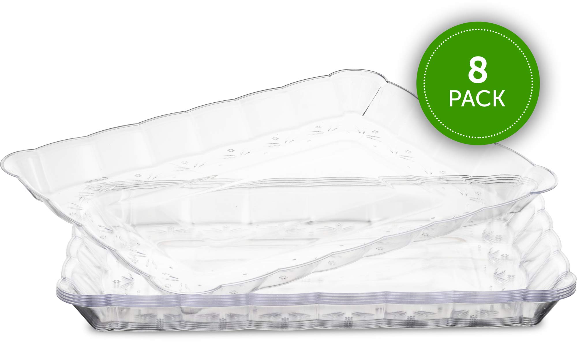 Snapklik.com : Plasticpro Plastic Serving Trays - Serving Platters ...