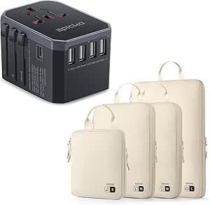 Amazon.com: EPICKA Universal Travel Adapter - Grey, 4 Pieces Ultra ...