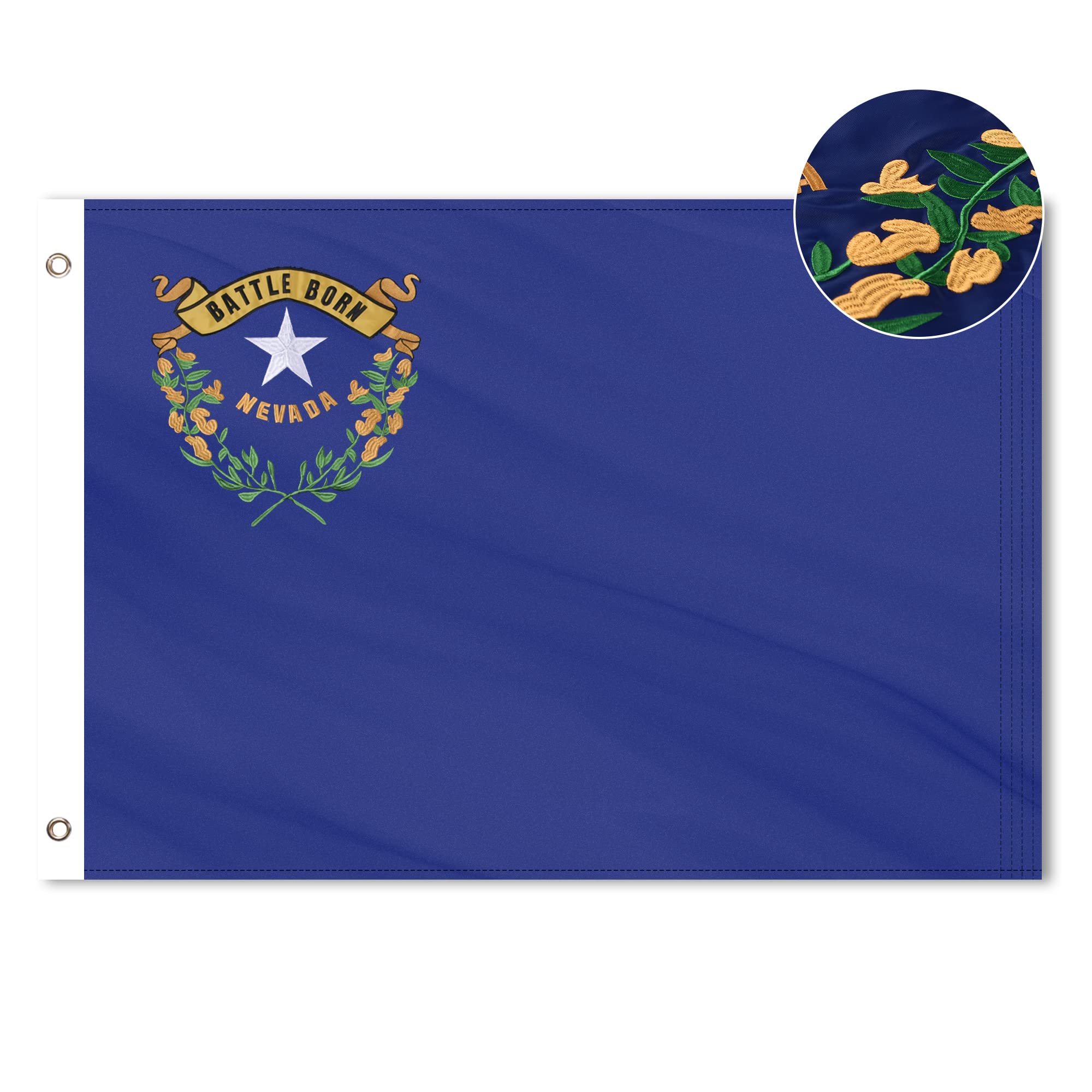 Amazon.com : VICDRIA Nevada State Flag 5x8 Ft, Double Sided Deluxe Full ...