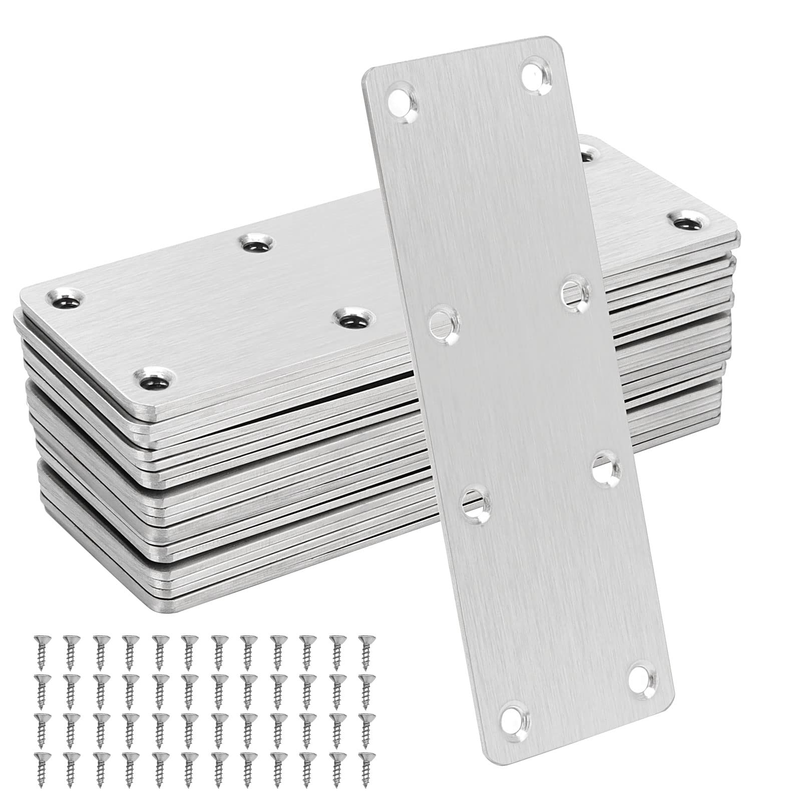 Amazon.com: MAHIONG 20 Pack 5-1/2 x 2 Inch Flat Mending Plates ...