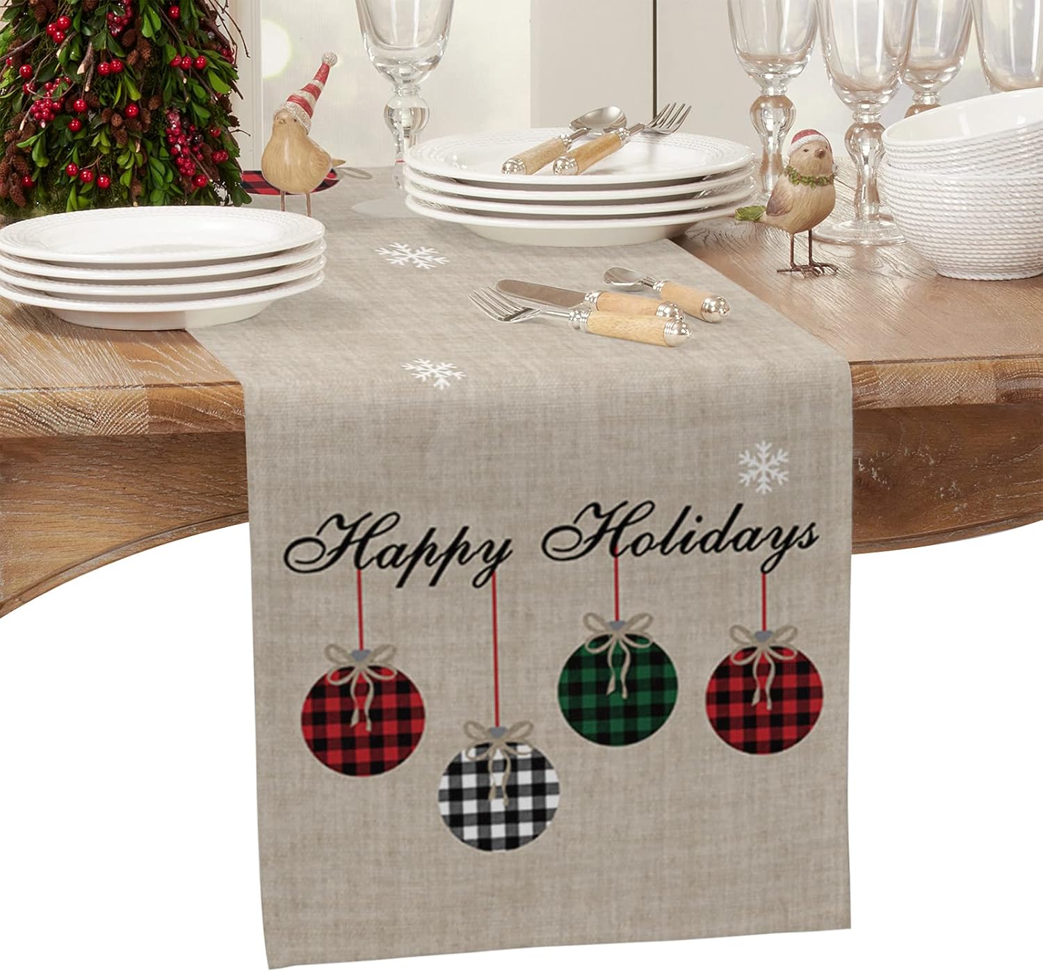 Amazon.com: Arts Language Christmas Table Runner 90 inches Long ...