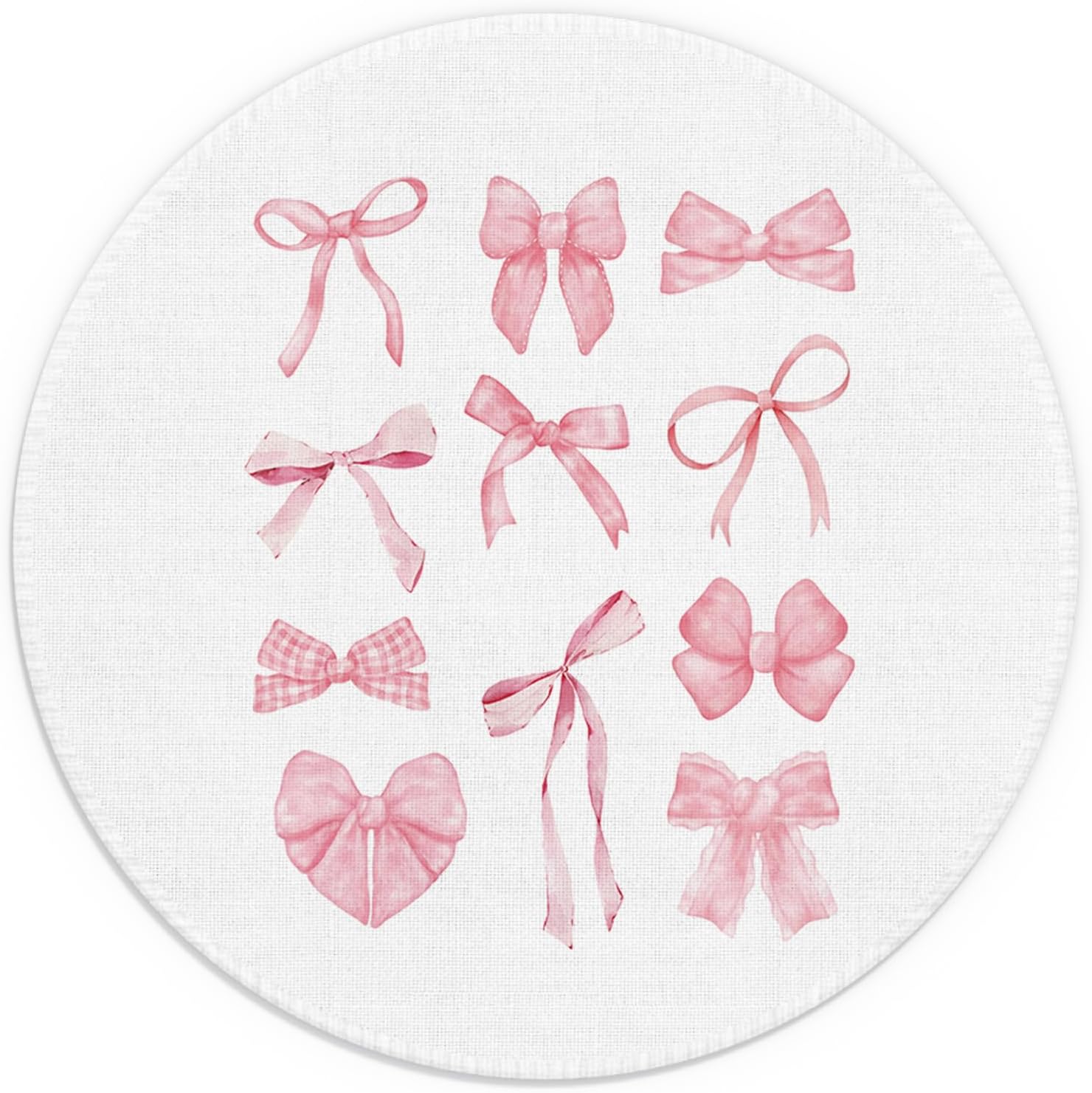 Amazon.com: JWVK Coquette Pink Bow Mouse Pad, Girly Desk Accessories ...