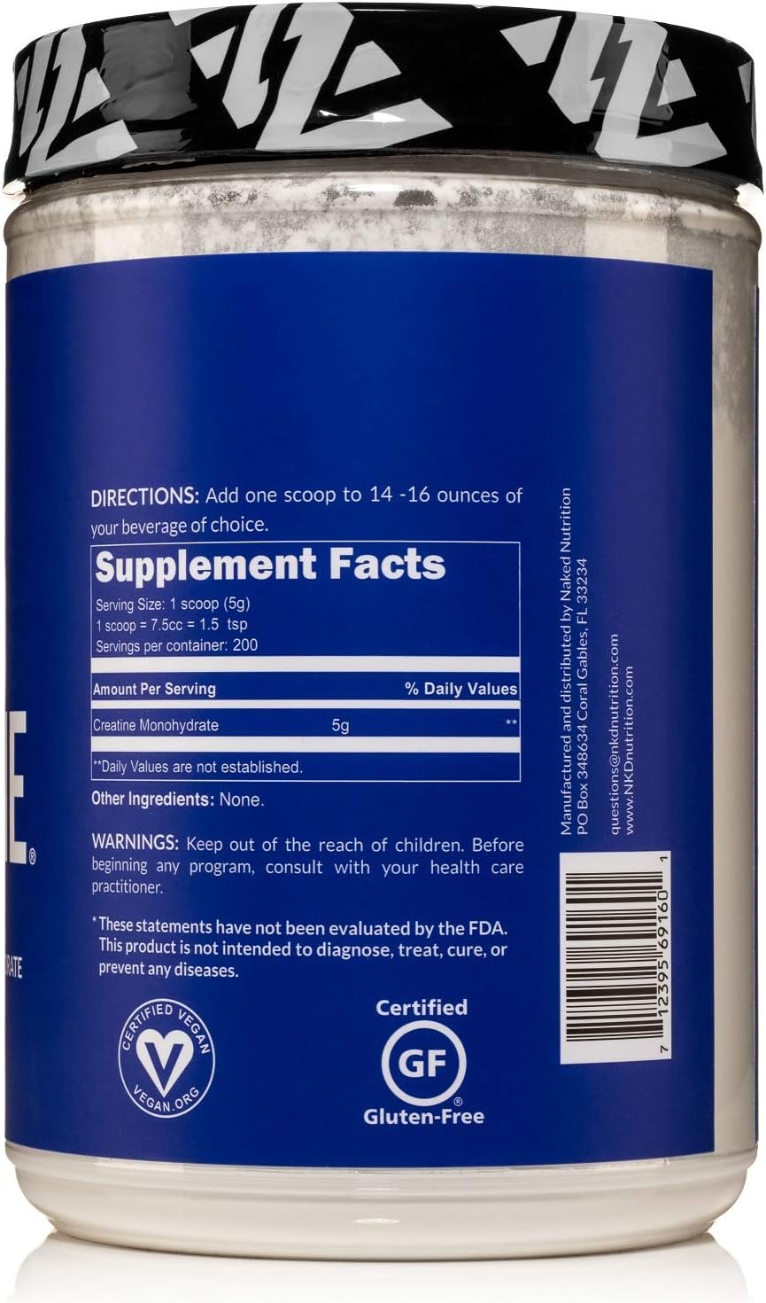 Naked Creatine 100% Premium Creatine 1kg – BigaMart