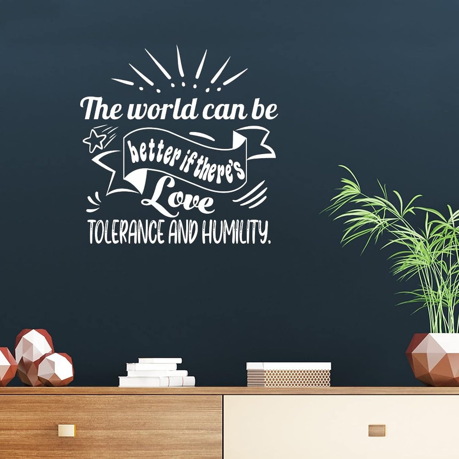 Amazon.com: Vinyl Wall Quote Stickers The World Can Be Better If There ...