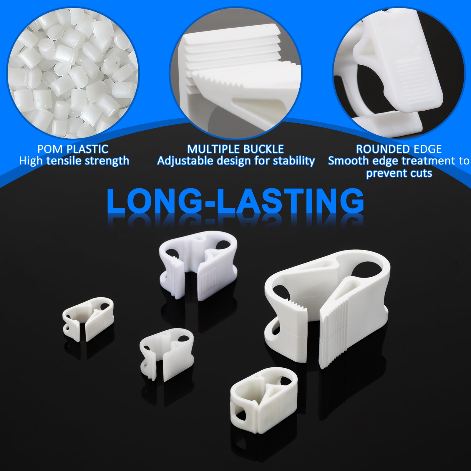 Snapklik.com : Axisculpt Plastic Tubing Clamps 1/4" - 5/16"OD Plastic ...