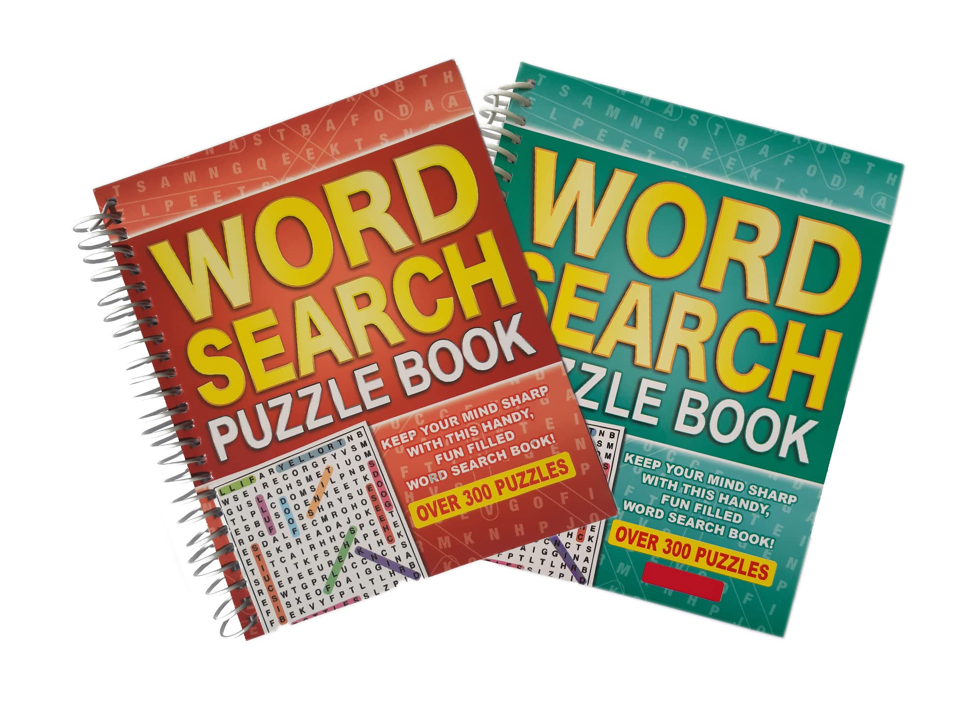 WF Graham SET OF 2 Wordsearch Puzzle Book - Spiral Bound Brain Teasers ...