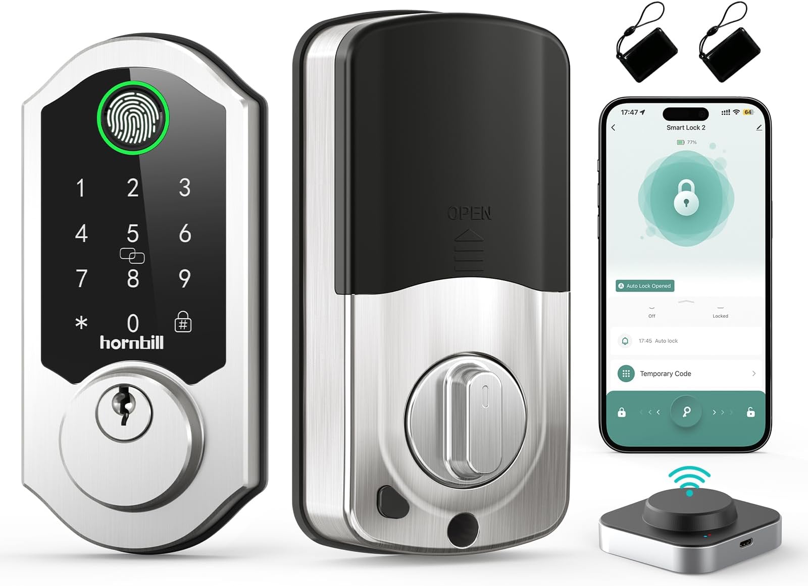 Philips Wi-Fi Smart Lock, Turn Your Existing Deadbolt into a Smart Door ...