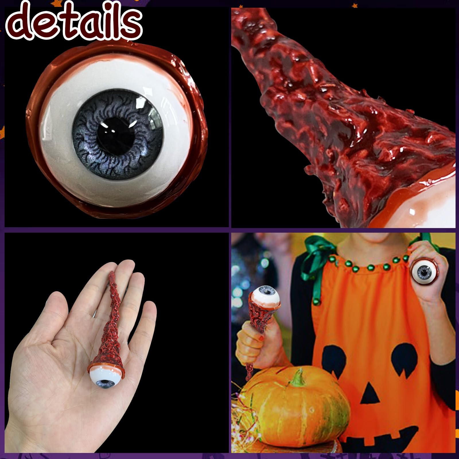 Halloween Fake Eyeball Halloween Skull Heads - Animated Floating ...