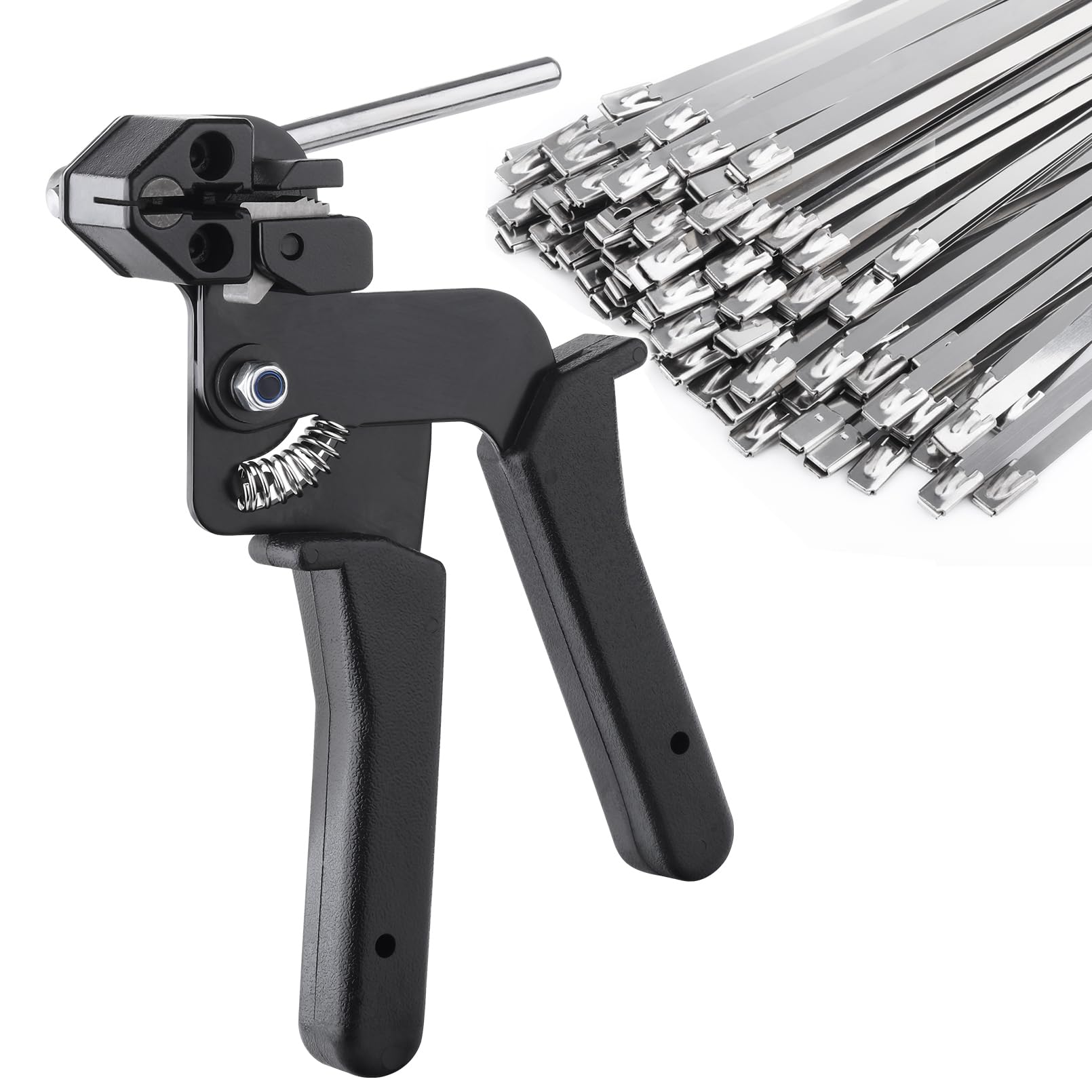 Amazon.com: Gungtien Cable Tie Gun Metal tie wrap Gun kit Zip Ties ...