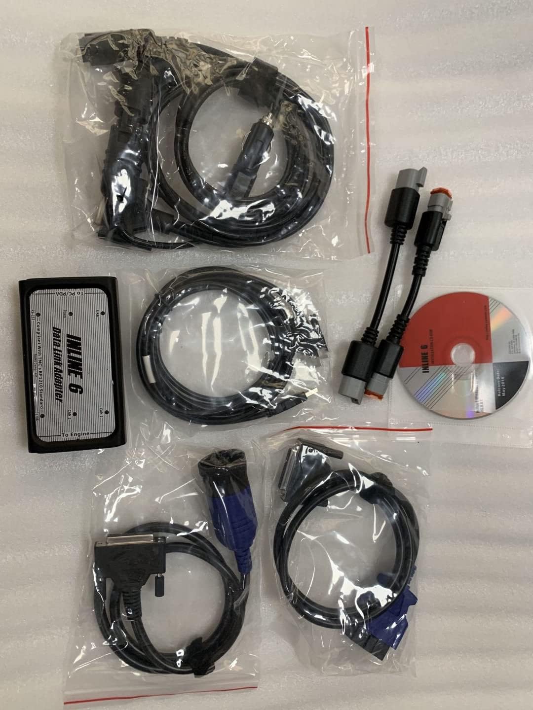 Buy For Cummins INLINE 6 Data Link Adapter full kit with INSITE 8.7 pro ...