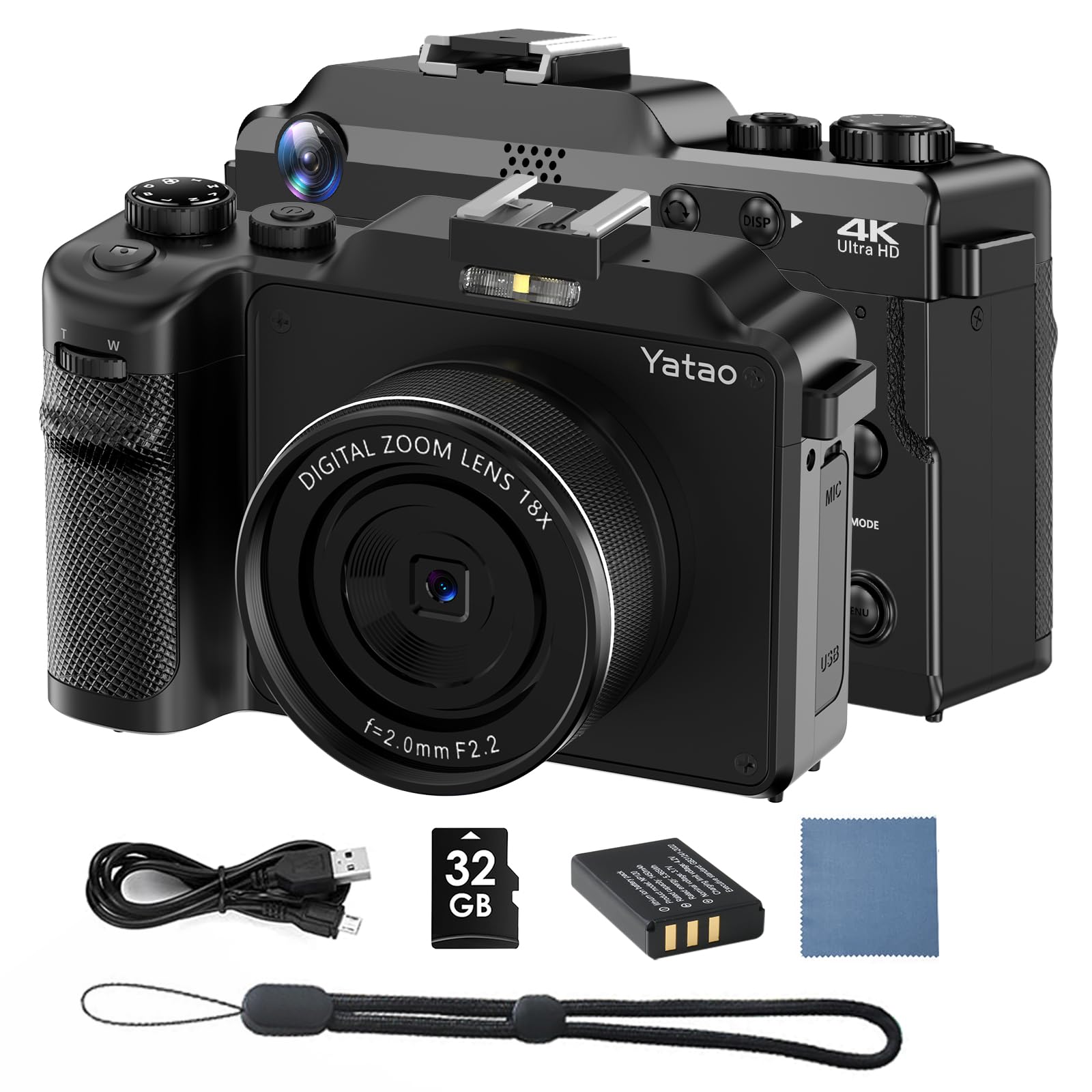 Buy 1080P Digital Camera 44MP Vlogging Video Camera for YouTube ...