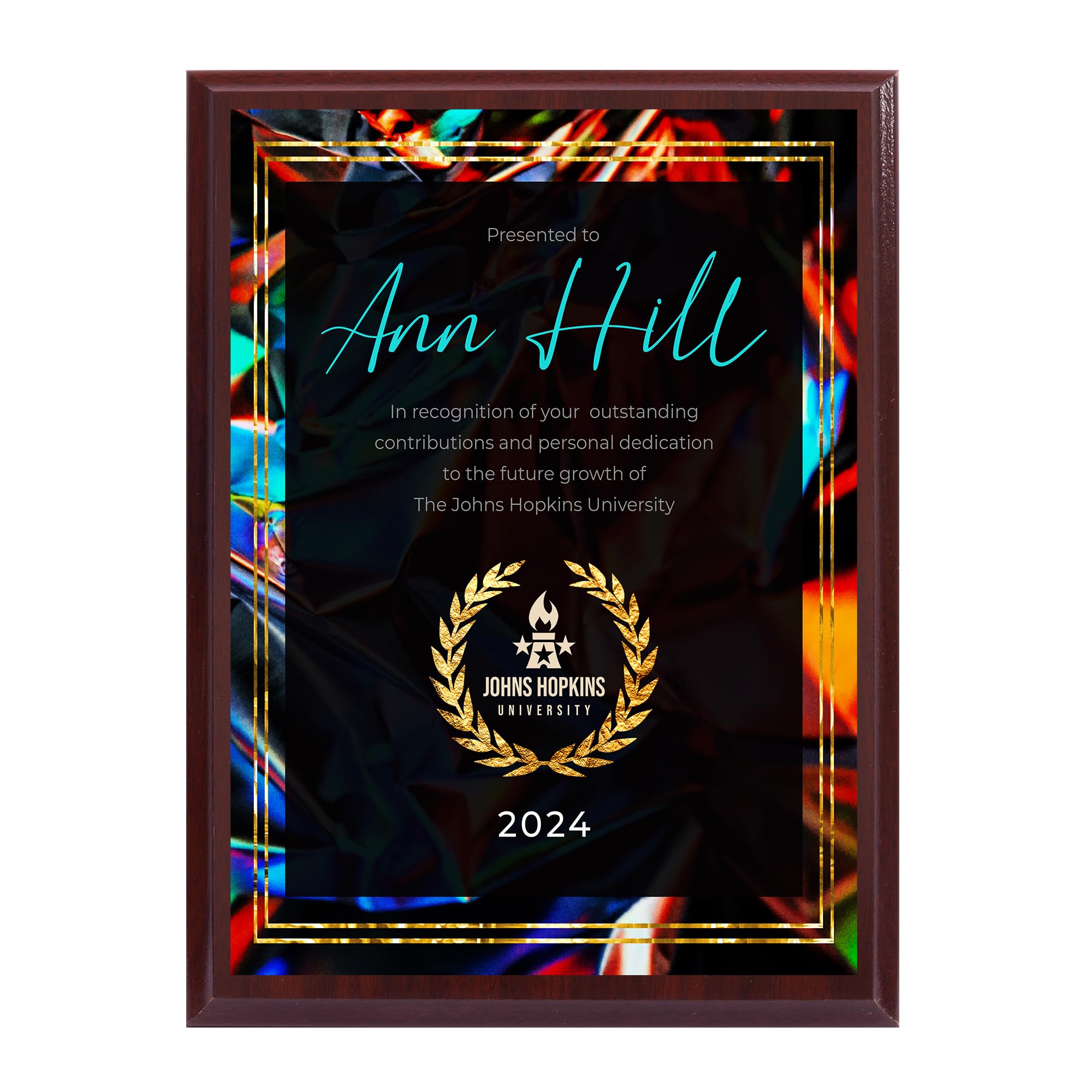 Amazon.com: 9" x 12" Custom Wall Plaque for Awards and Recognition ...