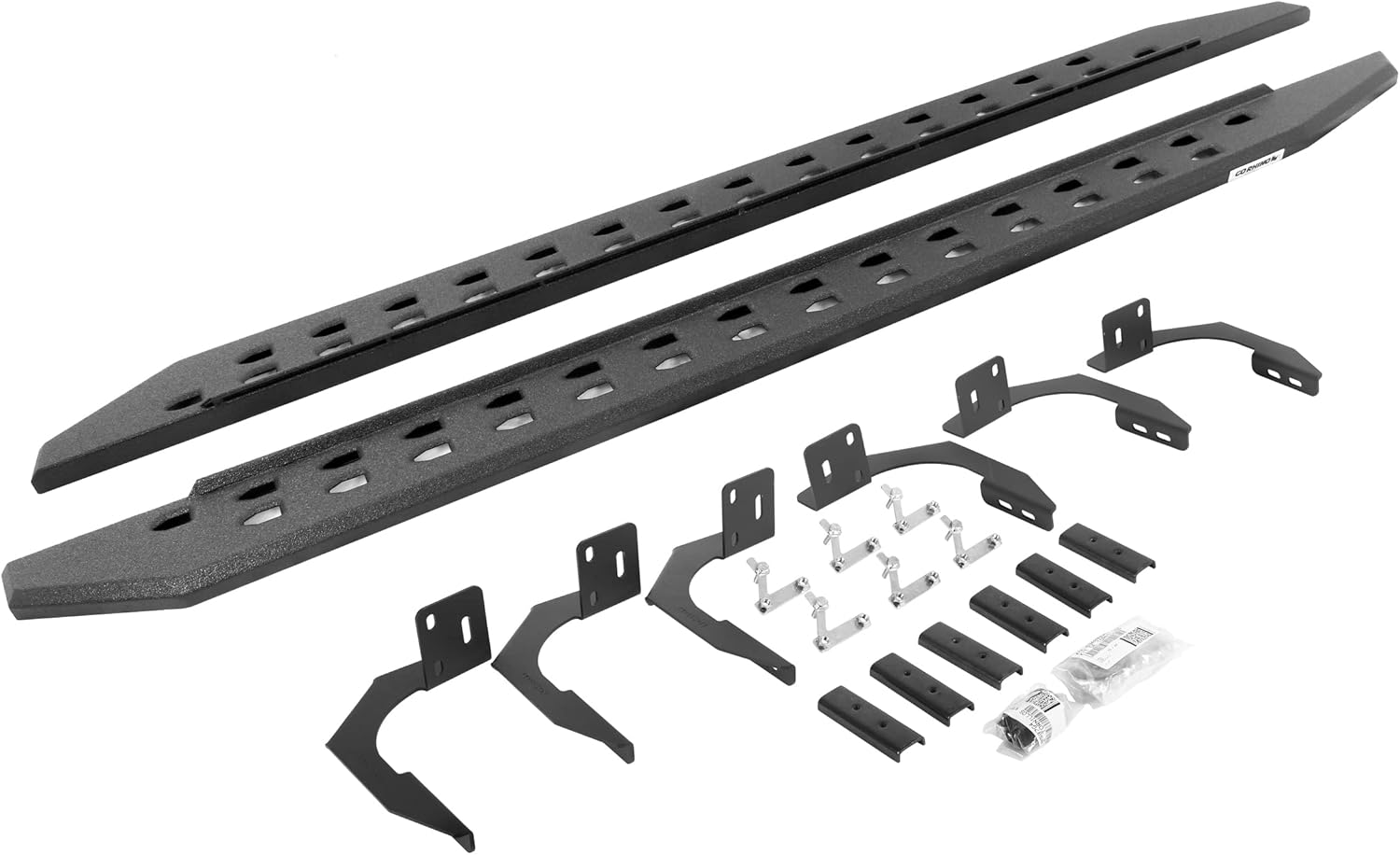 Amazon.com: Go Rhino RB20 Slim Running Boards & Brackets | Galvanized ...