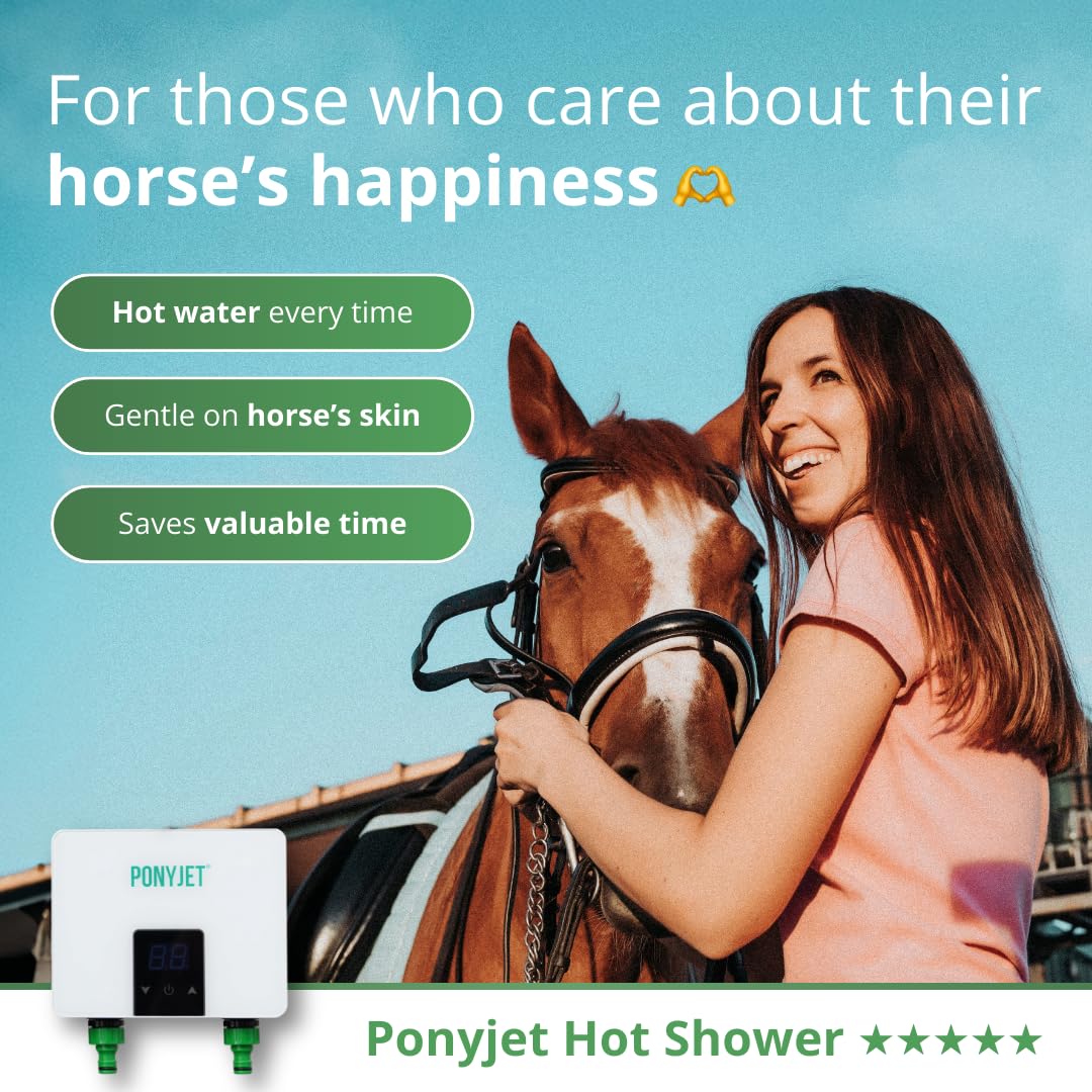 Official | The Ponyjet Warm Shower | Portable Warm Horse Shower | Ideal ...