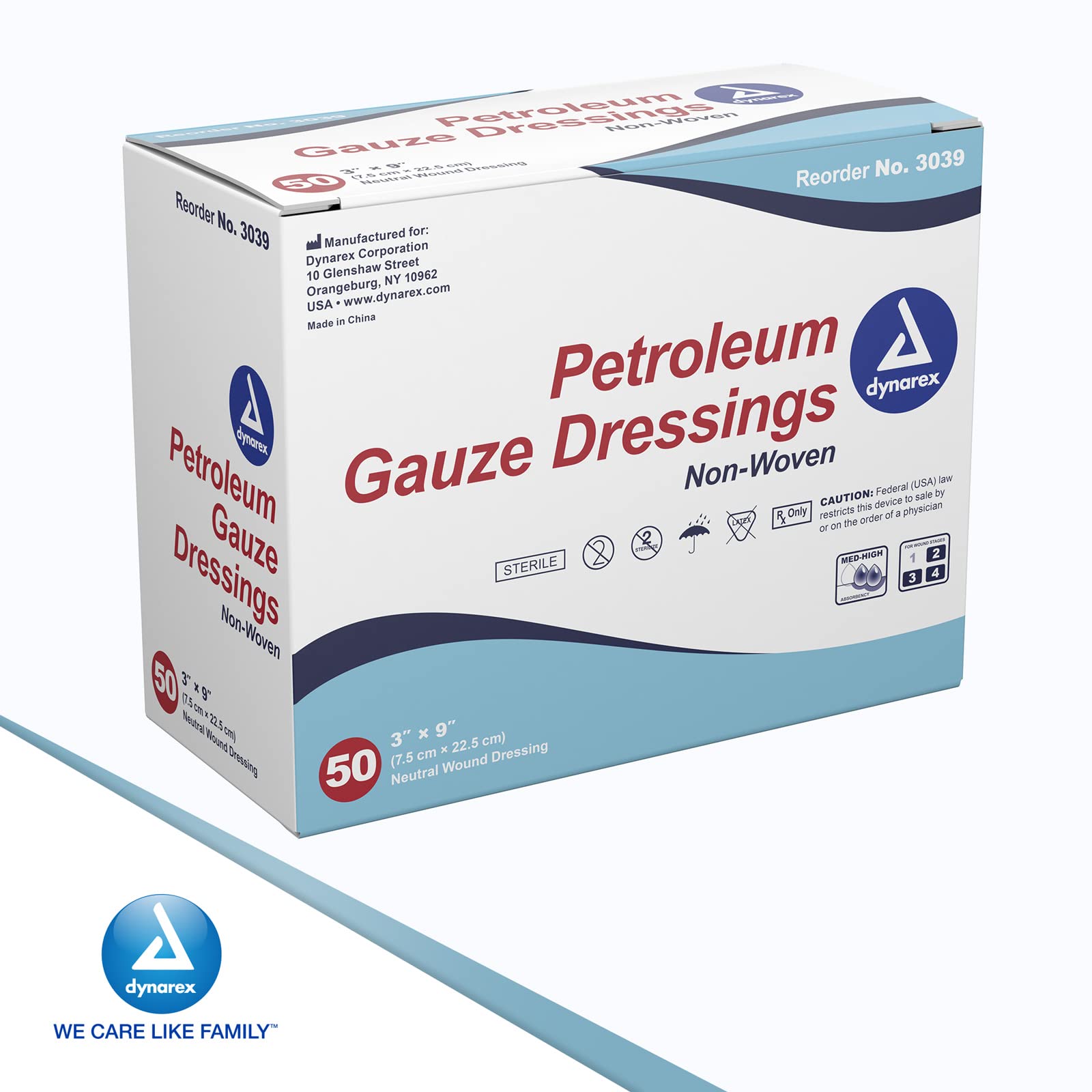 Snapklik.com : Dynarex 3039 Sterile Petroleum Non Adhering Gauze ...