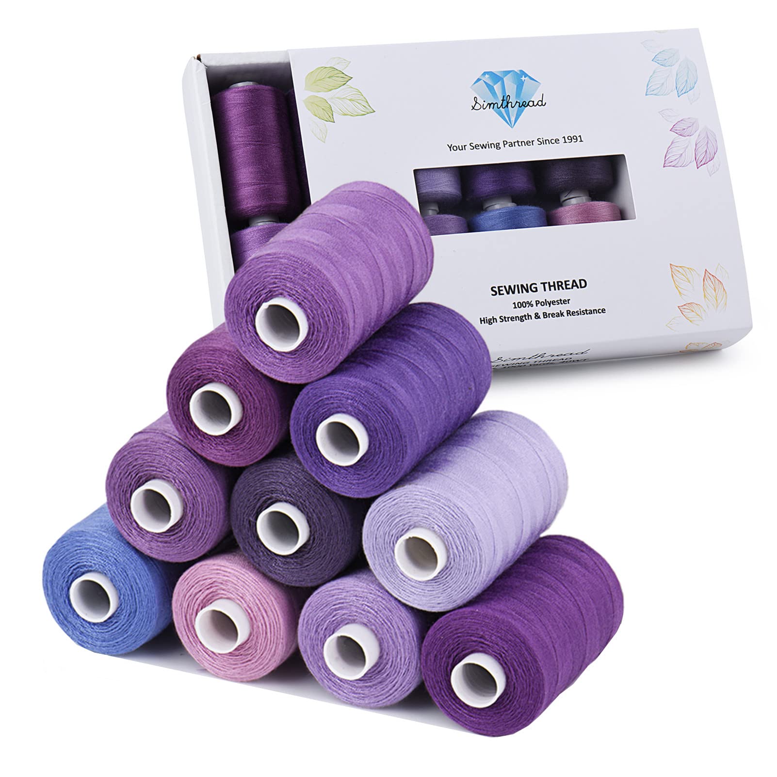 Simthread All Purposes Sewing Thread (Purple Series) – BigaMart