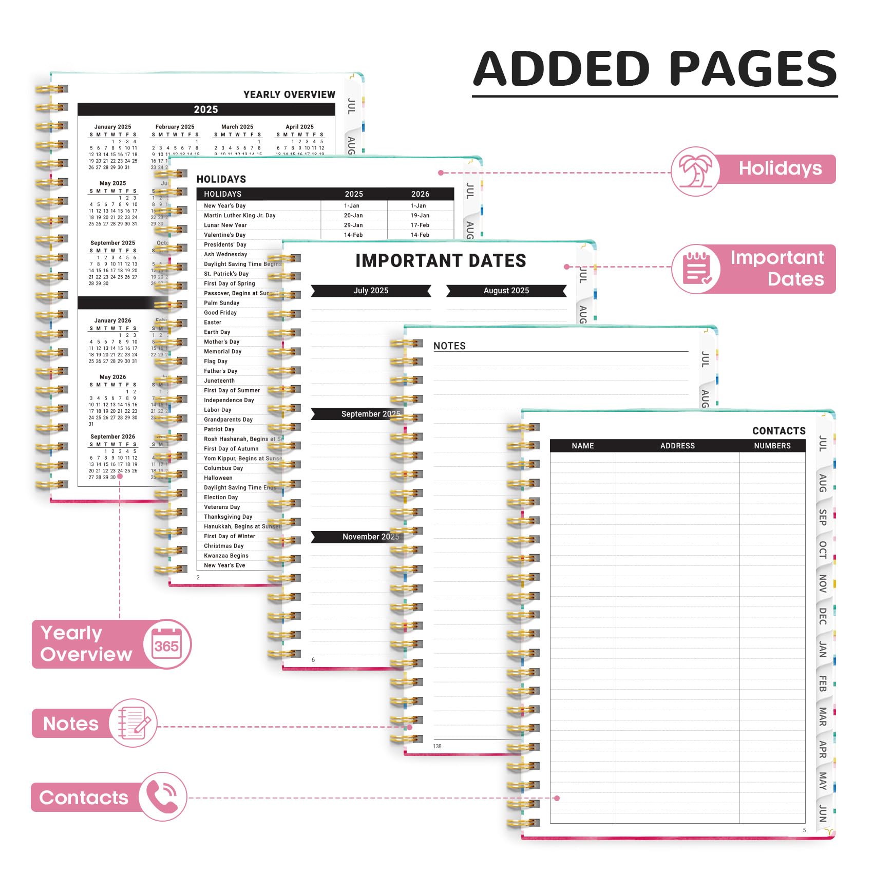 Snapklik.com : Planner 2025-2026, Academic Year Weekly And Monthly ...