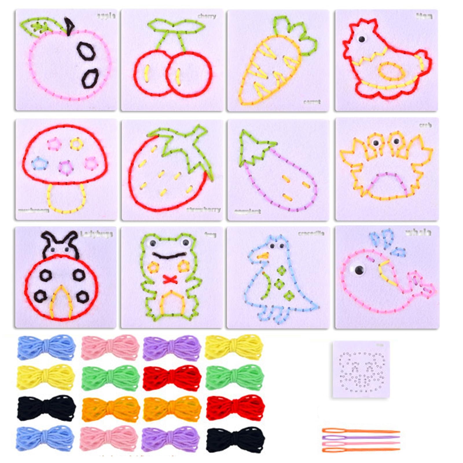 Sewing Kit for Kids,Sewing Kit for Toddlers,Fine Motor Skill Toys ...