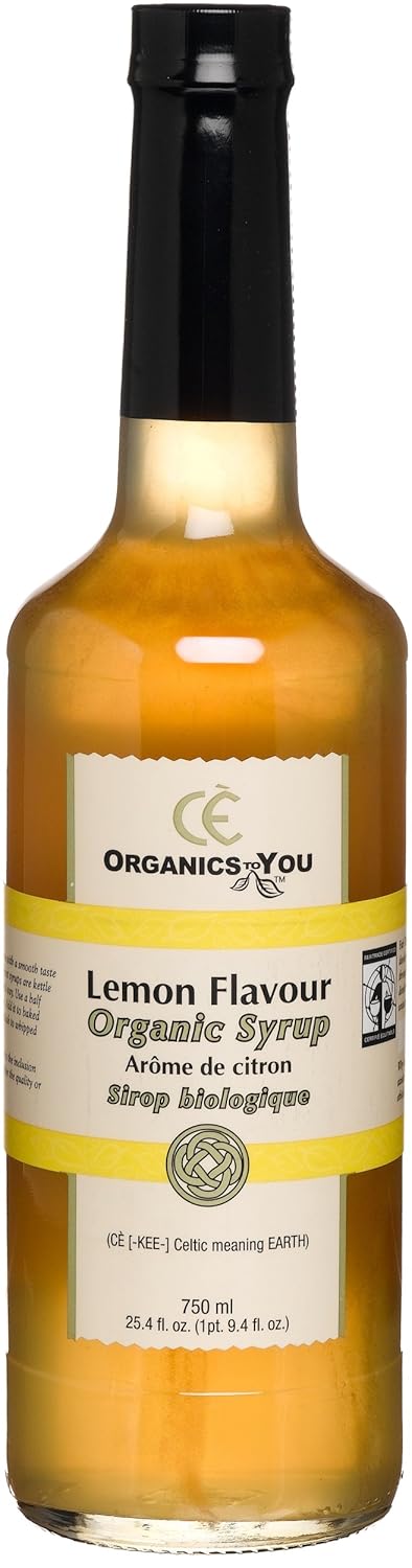 Amazon.com : CE Organic Fair Trade, Organic Lemon Flavoring Syrup, 25.4 ...