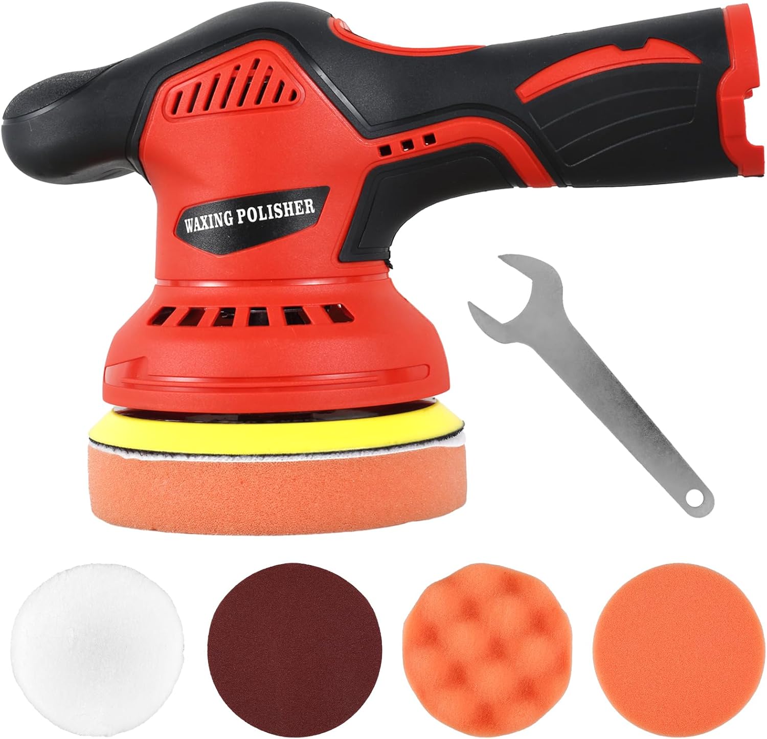 Amazon.com: Car Polisher Set Cordless Portable Car Buffer 2500-5000RPM ...