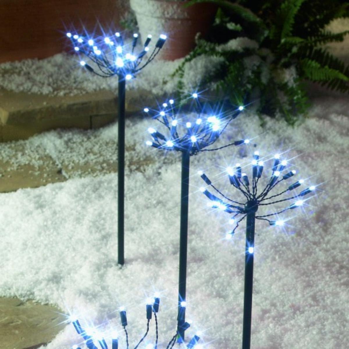 120 Multi Action Battery Powered Sparkler Lights (White)3xAA : Amazon ...