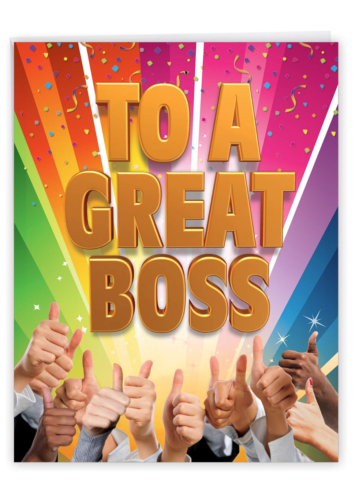 Buy NobleWorks - X-Large Boss Thank You Card with Envelope (8.5 x 11 ...