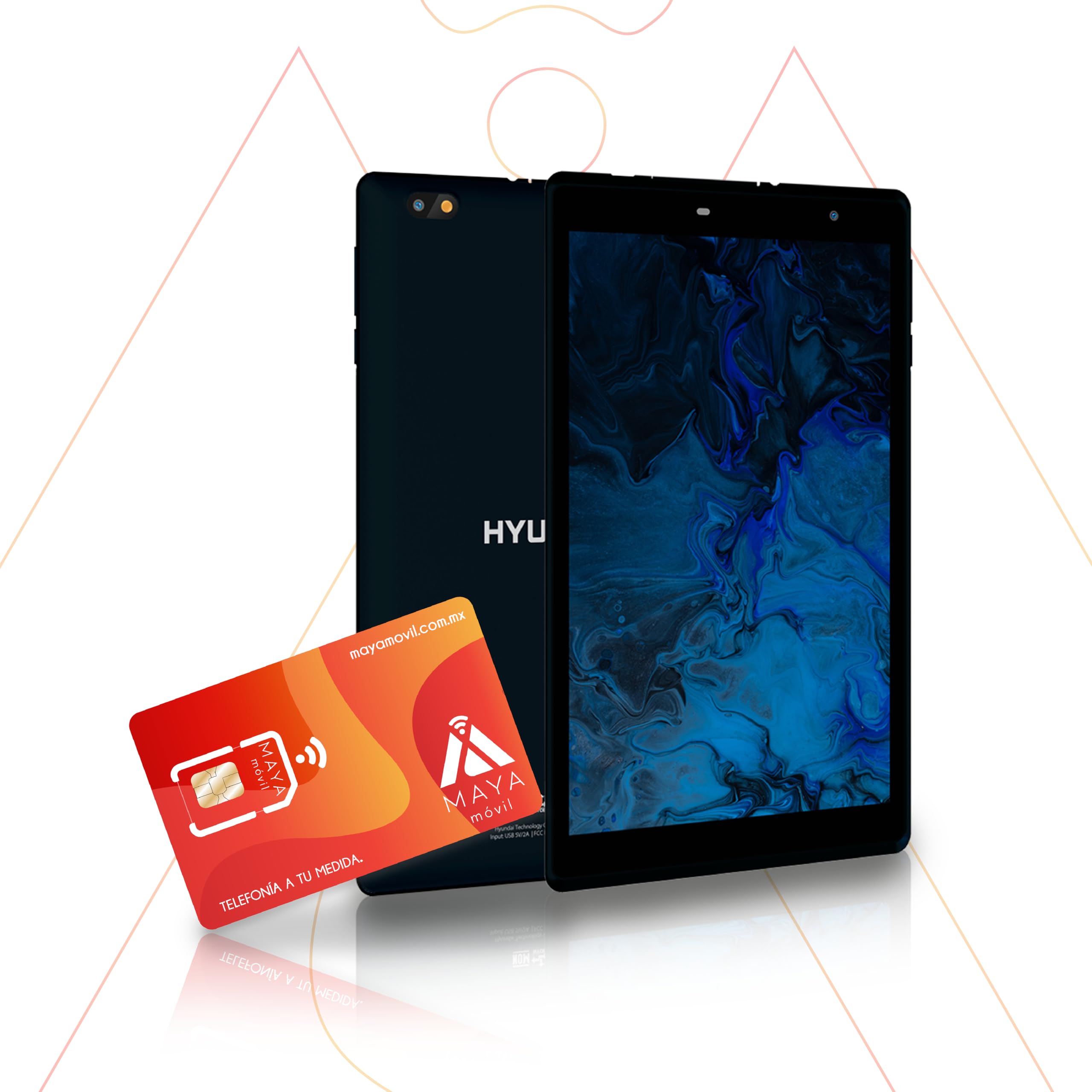 HYUNDAI HYtab Plus 8LAB1 + Tarjeta SIM Maya Móvil con 3GB de Datos ...