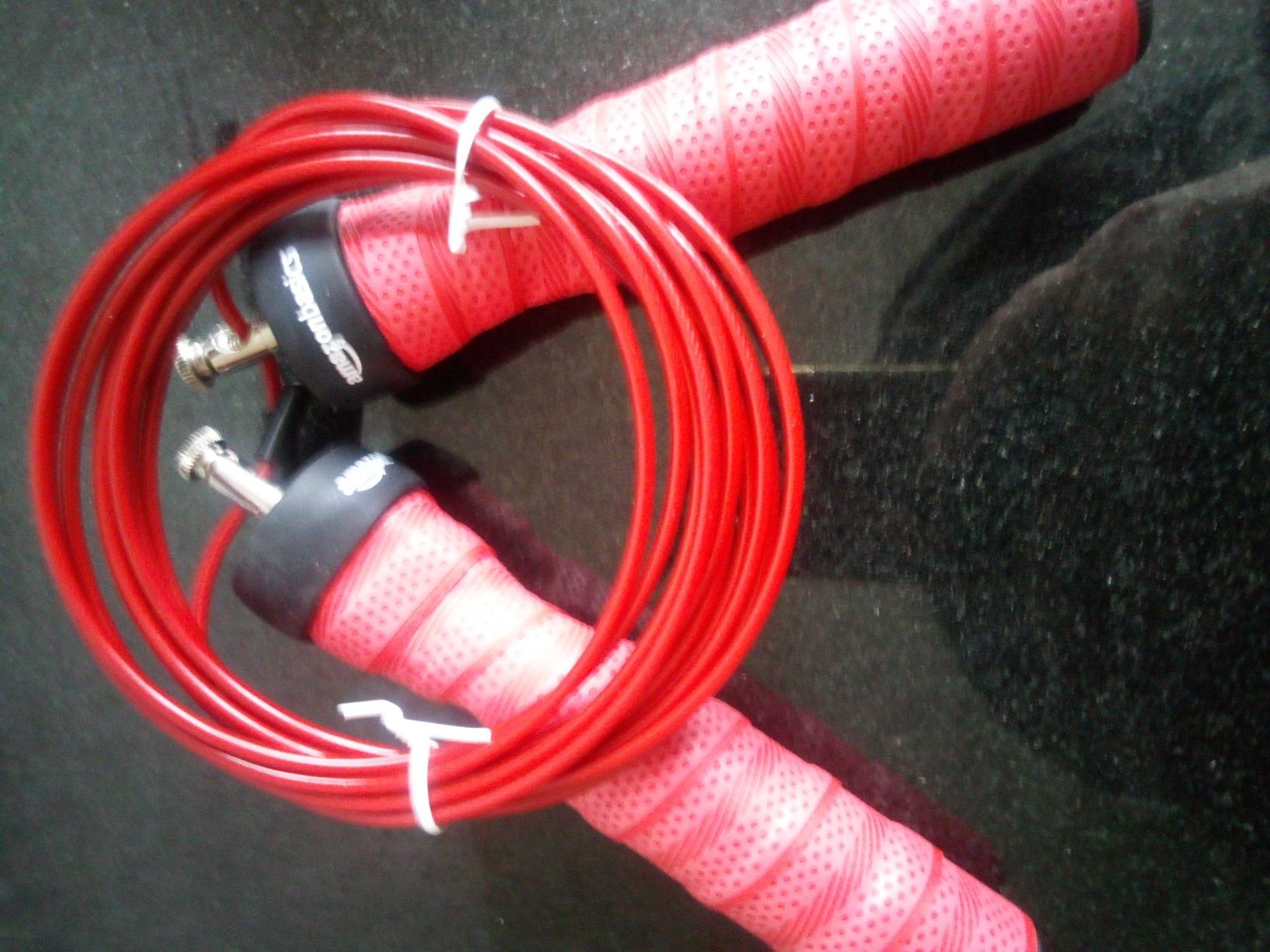 Amazon Basics Tape Handle Jump Rope, Red : Amazon.co.uk: Sports & Outdoors