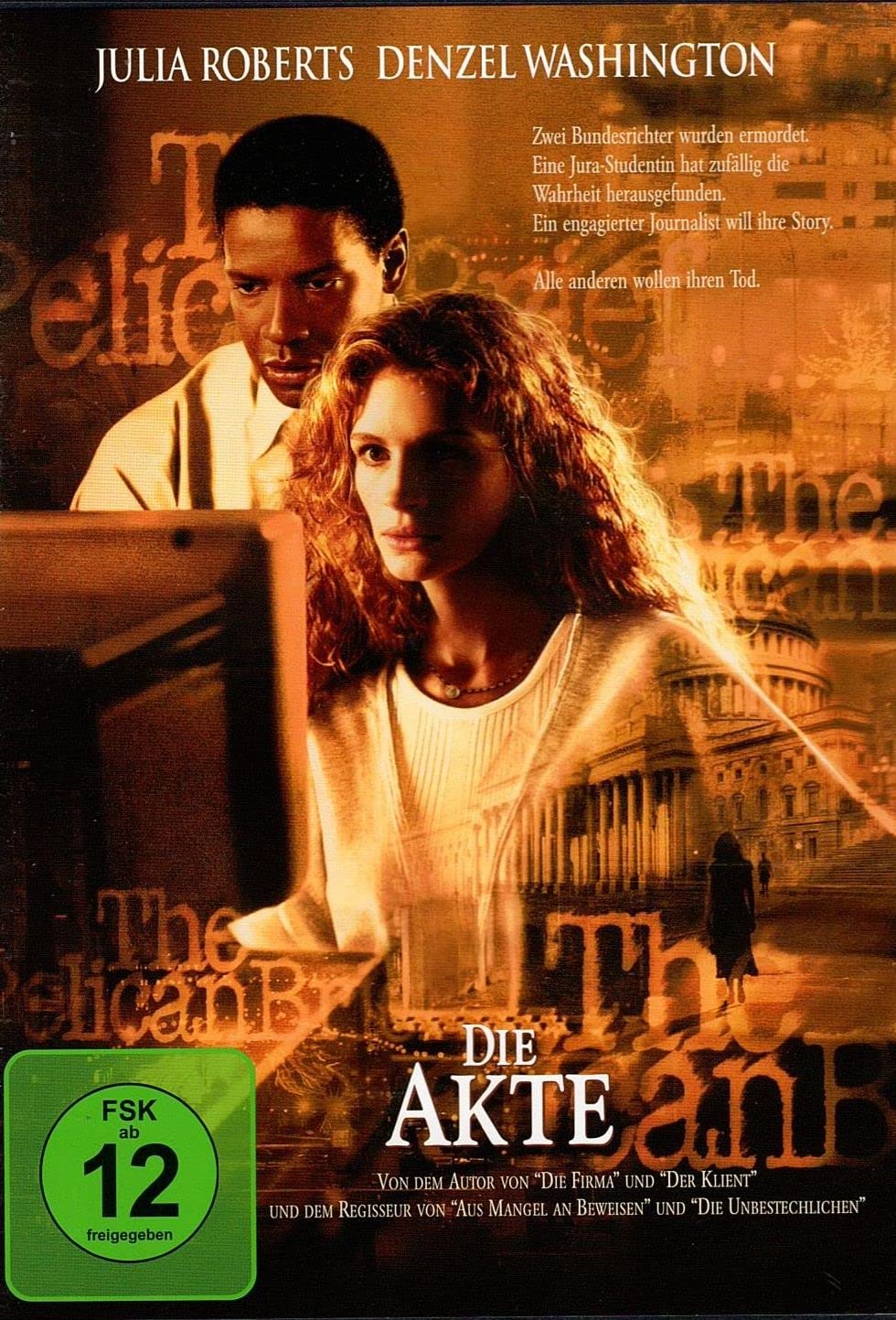 Die Akte: Amazon.de: Roberts, Julia, Washington, Denzel, Shepard, Sam, Heard, John, Goldwyn ...