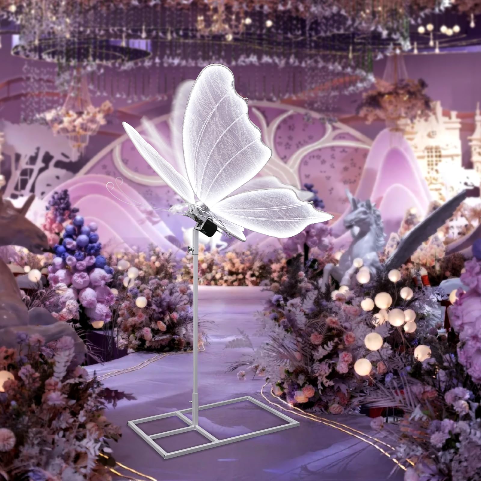 Wedding Electric Butterfly Floor Lamp: Giant Moving LED Butterflies ...