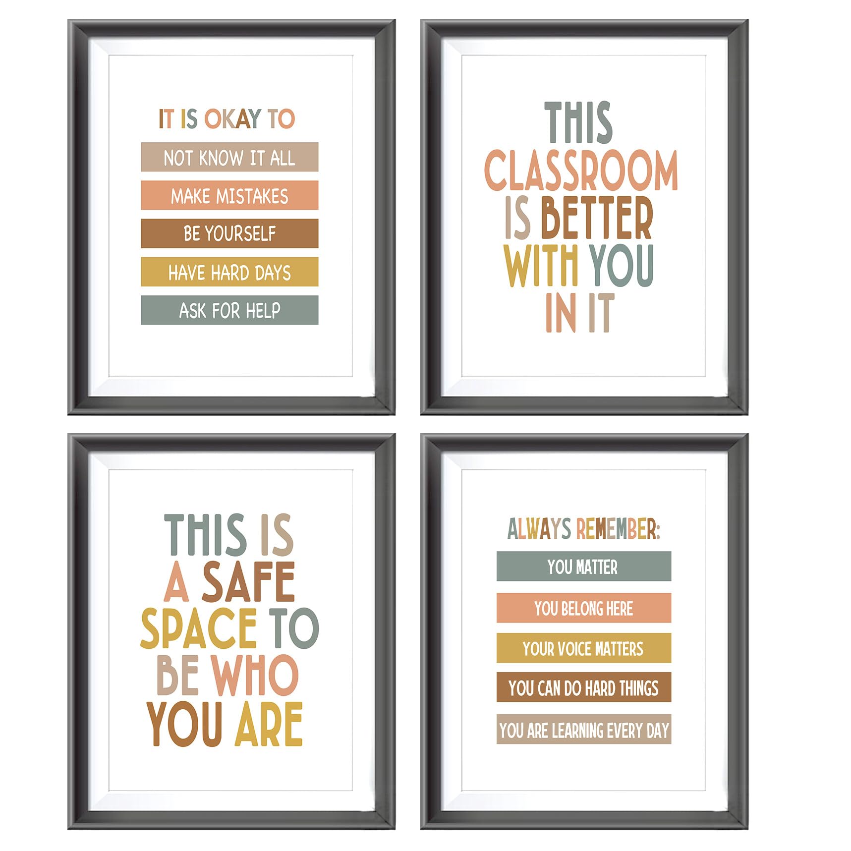 Amazon.com: Boho Classroom Quotes Mental Health Positive Affirmations ...