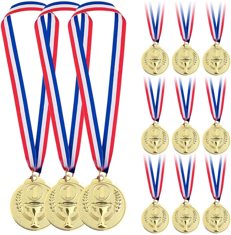 12 Pezzi Medaglie Premiazioni Metallo,Medaglia Calcio Metallo Medaglie ...