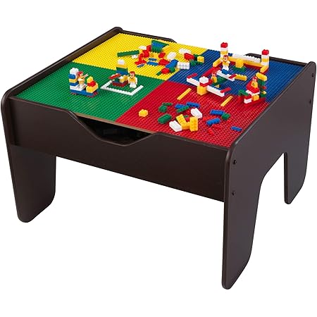 Amazon.com: Papablic 2 in 1 Kid Activity Table with Large Storage for ...