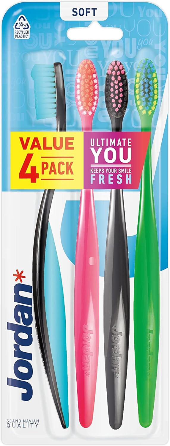 Jordan Ultimate You Soft Toothbrush 4PK: Buy Online at Best Price in ...